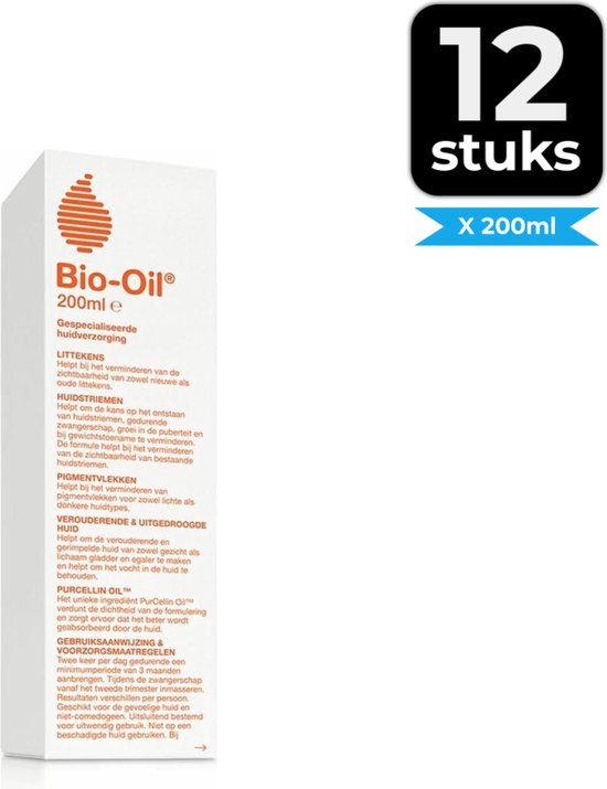 Bio Oil Huidverzorgingsolie - 200 ml - Voordeelverpakking 12 stuks | bol