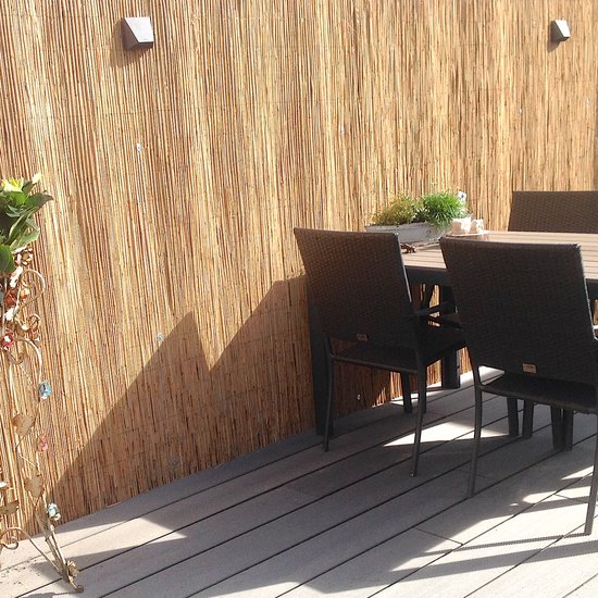 Riet Mat Extra Dik op rol 200 x 160 cm - duurzaam tuinscherm ...