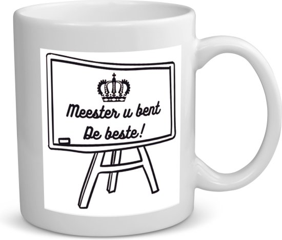 Meester u bent de beste Mok met opdrukDocent cadeau - Meester en juffen ...