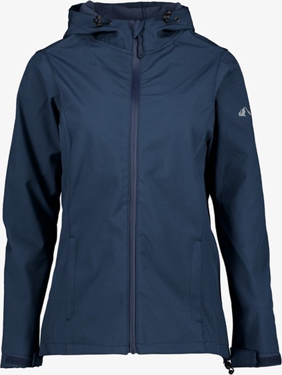 Mountain Peak dames softshell jas blauw - Maat S - Met capuchon ...