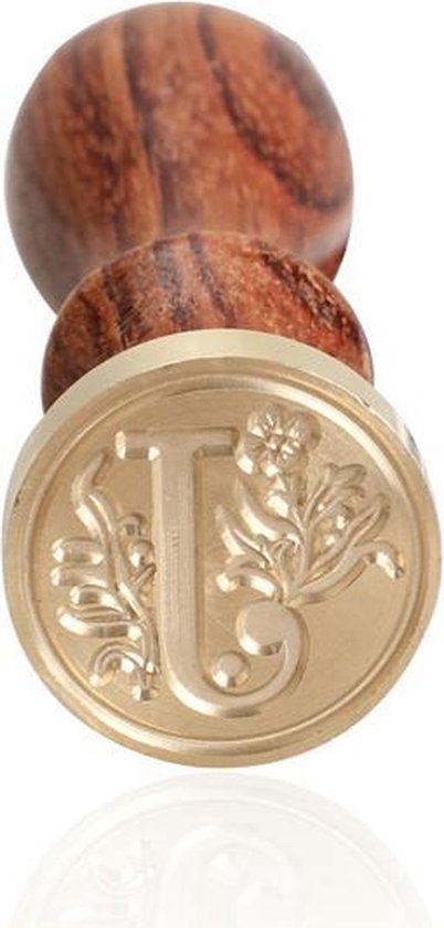 Houten Stempel met Letter J | Wax Seal | Stempelen | bol