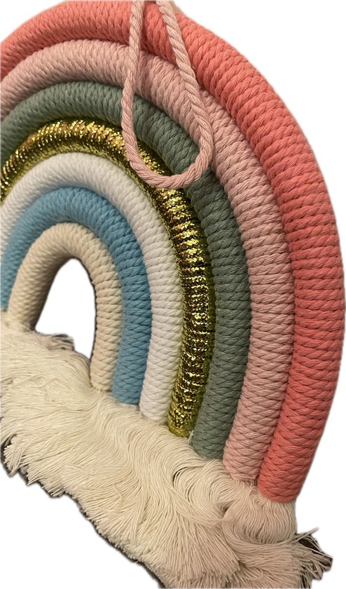 Macramé regenboog hanger XL - Woonaccessoire - Kind - Baby - Slaapkamer ...