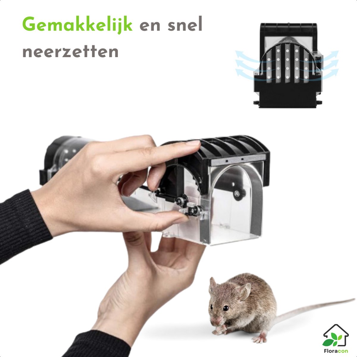 Floracon Diervriendelijke Muizenvallen – Set van 2 Stuks – Incl ...
