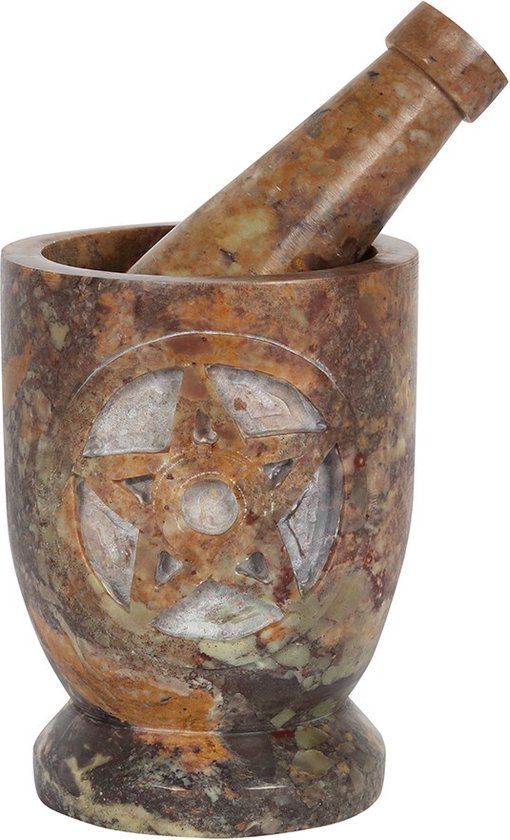 Salem's Fantasy Gifts- Zeepsteen Vijzel met Pentagram | bol