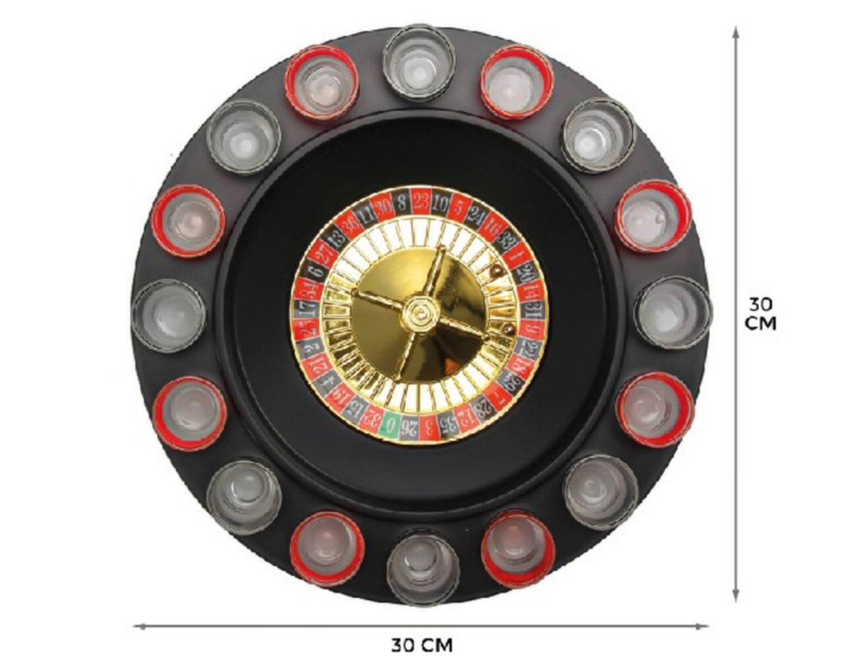 Drank Roulette - Shot Roulette - Drankspel voor volwassenen - incl 16 ...