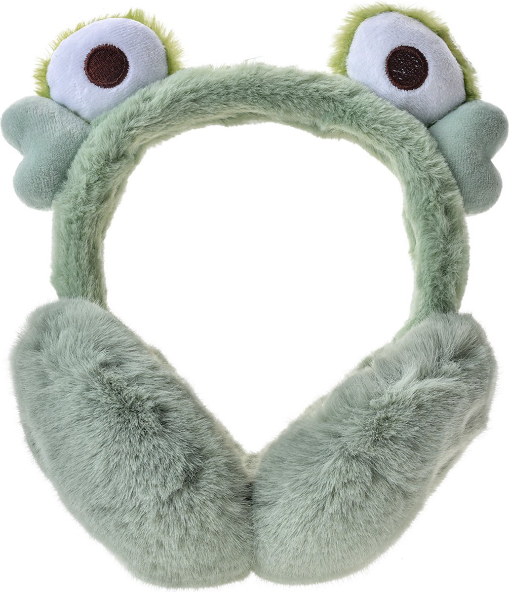 Clayre & Eef Cache-oreilles pour enfants one size Vert Peluche Cache ...