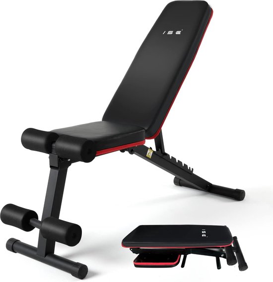 professionele multifunctionele opklapbare halterbank, halterbank met 7 ...