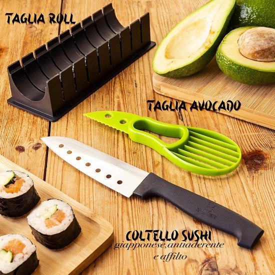 Professionele sushi-maker-set, compleet nieuw 2023, 28 delen, inclusief ...