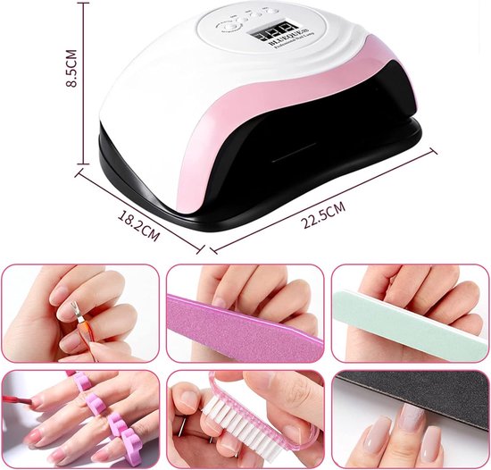 Timé - Nagellamp - UV Lamp voor Nagels - Gellak - Polygel - Krachtige ...