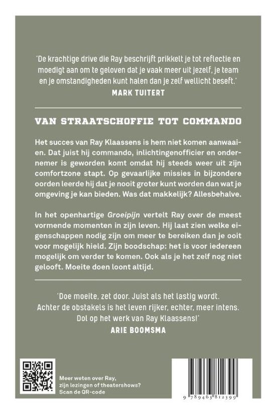 Groeipijn, Ray Klaassens | 9789463812399 | Boeken | bol