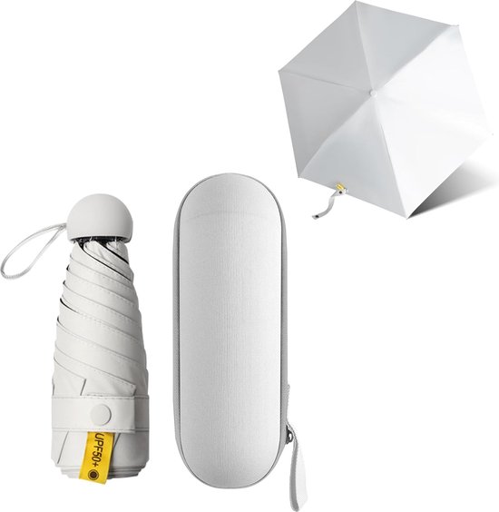Opvouwbare reisparaplu, 6 ribben mini-paraplu, kleine uv-paraplu, mini ...
