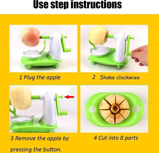 Appelschiller en appelverdeler, professionele appelschiller en -snijder ...