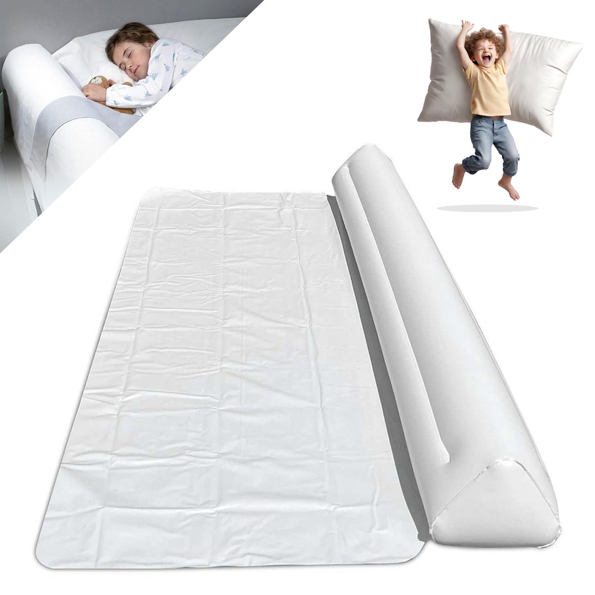 Prostec Opblaasbare Bedrand met Flap - Bedrand Baby - Bedhekje ...