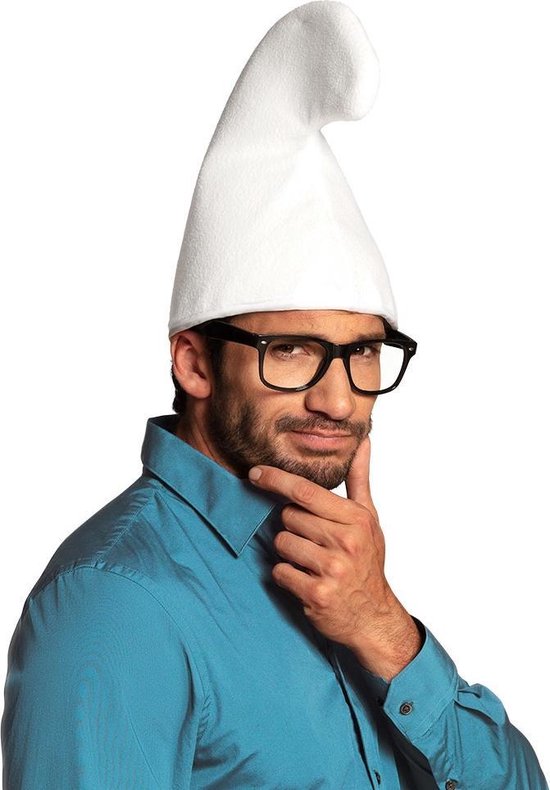 Boland - Hoed Elf wit Wit - 58 - Volwassenen - Unisex - Grappig - Fout ...