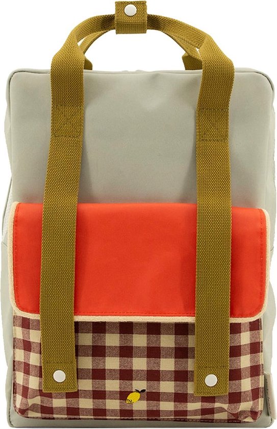 Sticky Lemon Gingham Backpack Large pool green apple red leaf green ...