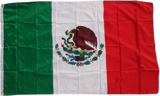 Mexicaanse vlag 150 x 250CM - Grote stormvlag Mexico | bol