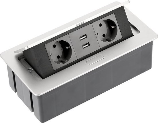 GTV Inbouw stopcontact bureau met USB | bol