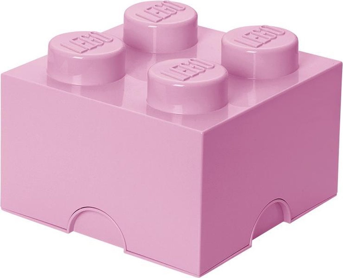 LEGO Opbergbox - Brick 4 - Paars - 6 L - 25 cm x 25 cm x 18 cm ...