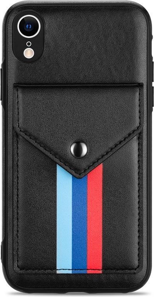 bol.com | GSMNed – Leren telefoonhoes Zwart – Luxe iPhone XR hoesje ...