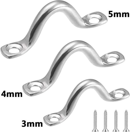 Aquasuntec Set RVS Beugels 2 stuks | 3 mm | bol