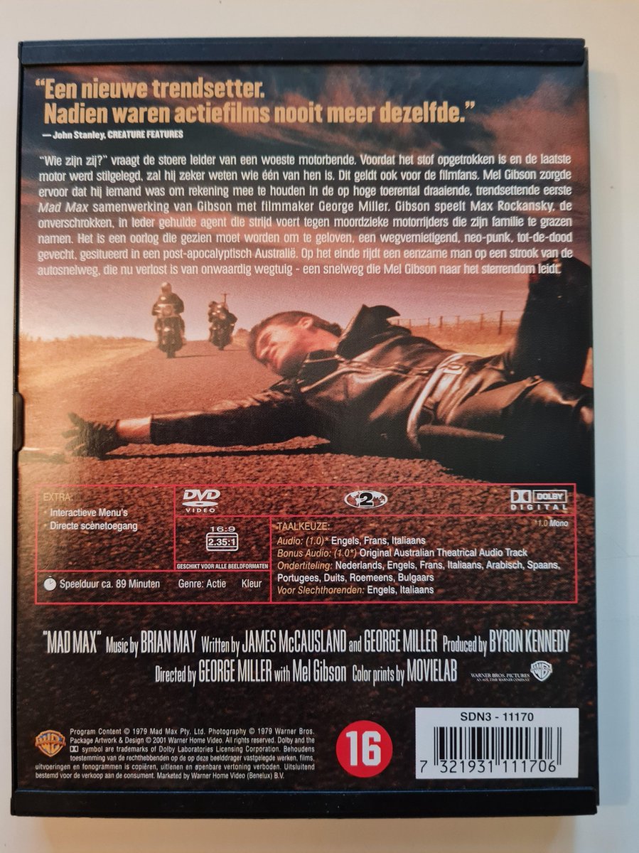 Mad Max (Dvd), Mel Gibson | Dvd's | bol.com