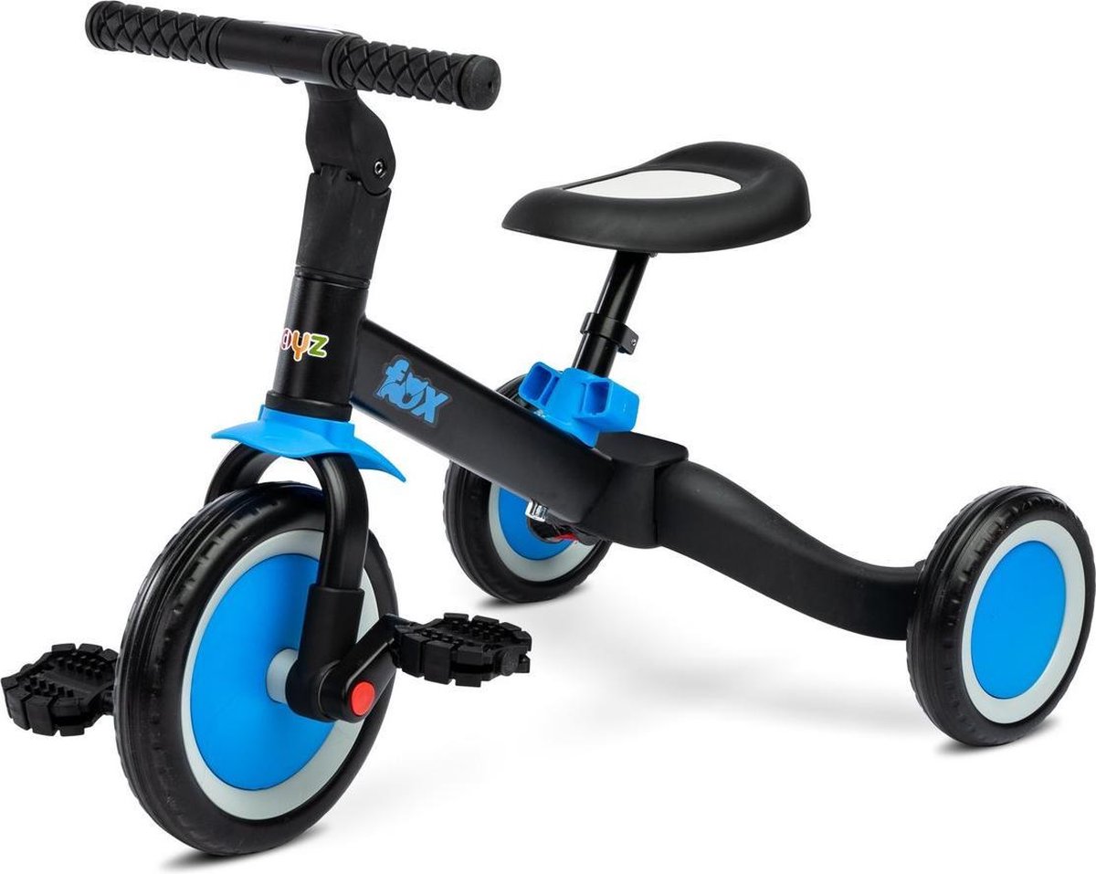 Baby Nora Toys FOX 3 in 1 - Loopfiets en Driewieler - Blauw | bol.com