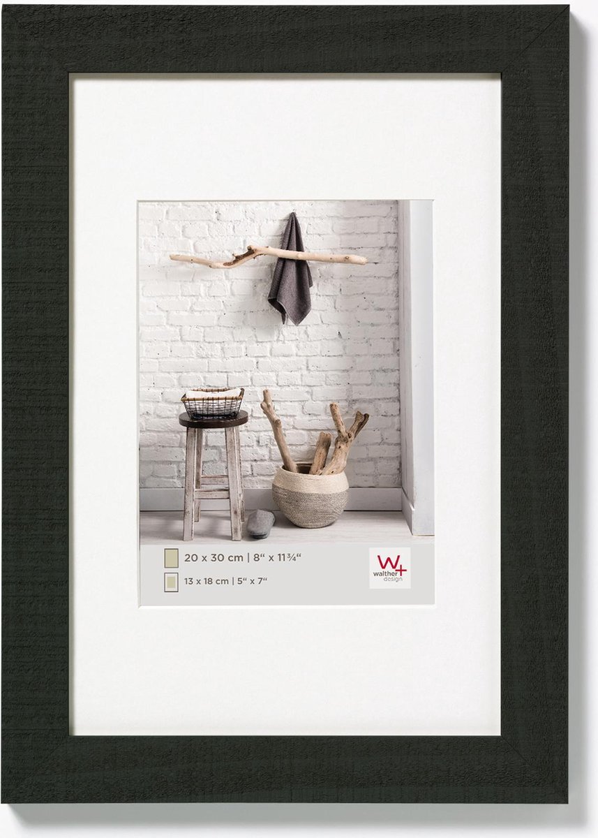 Walther Design Home - Fotokader - Fotoformaat 20 x 30 cm - Zwart | bol.com