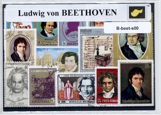 Ludwig von Beethoven – Luxe postzegel pakket (A6 formaat) - collectie ...