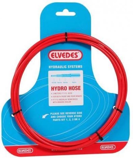 Elvedes Schijfrem Hydro Slang Rood | bol