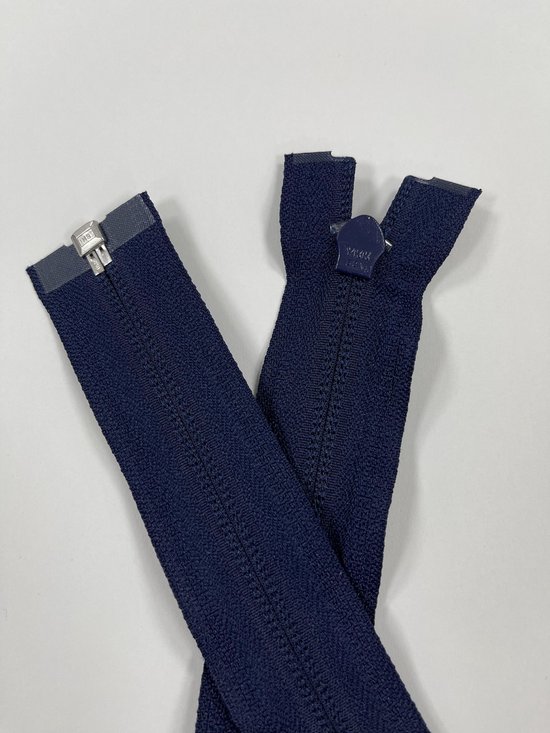 YKK rits spiraal, Deelbaar spiraal rits 50 cm Blauw | bol.com
