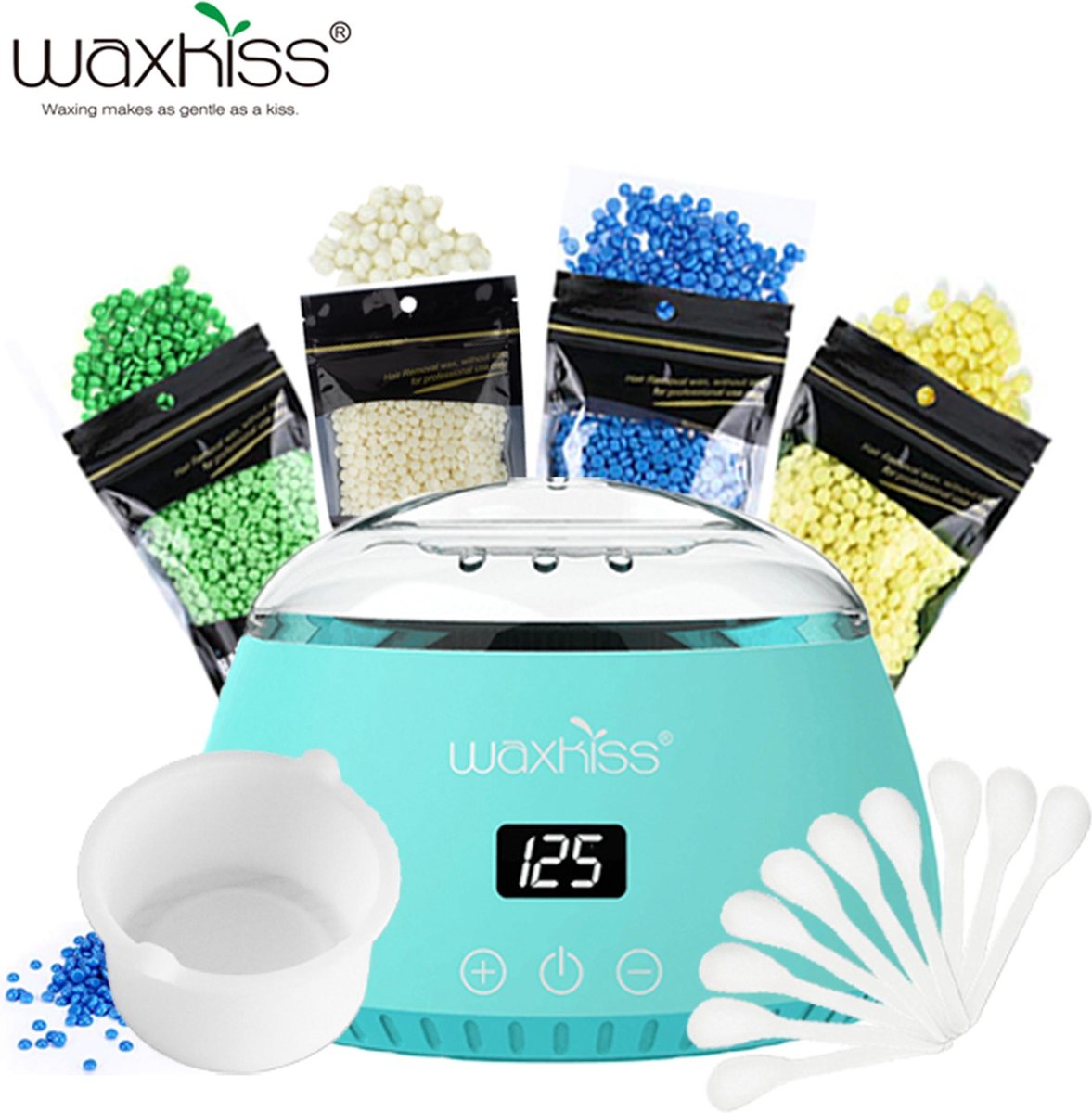 Waxkiss Easy Clean - Wax apparaat - Wax verwarmer met silicone pot ...