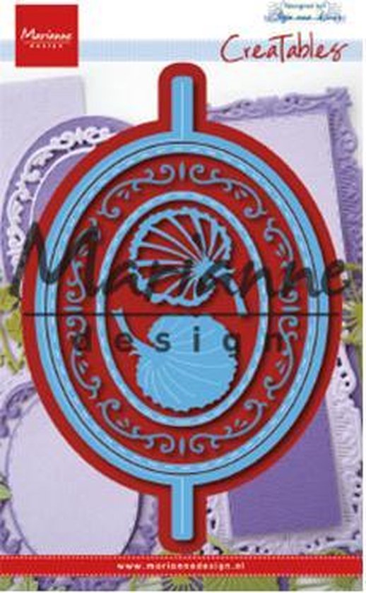 Marianne Design Creatables Snij en Embosstencil - verticaal - Ovaal | bol.com