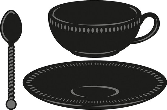 Marianne Design Craftable Mal Theekop met lepel CR1238 | bol