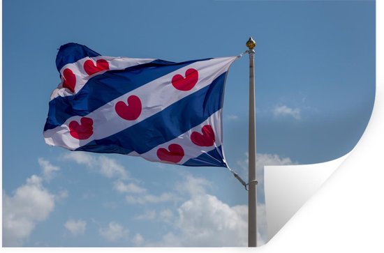 Muurstickers - Sticker Folie - Friesland - Friese vlag - Lucht - 60x40 ...