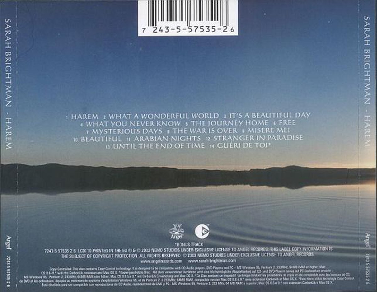 Harem, Sarah Brightman | CD (album) | Muziek | bol.com