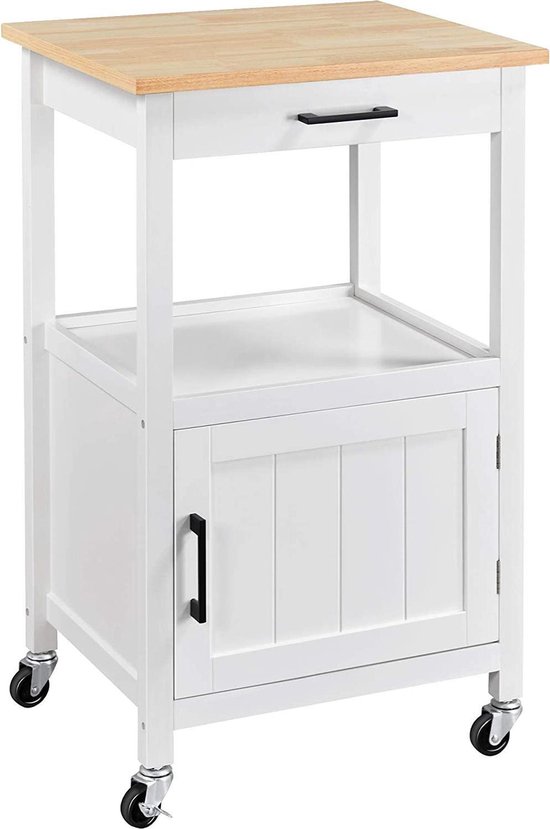 Serveerwagen, keukenwagen, hout, gangkast, sideboard, bijzettafel ...