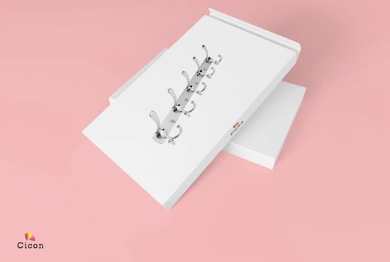 Cicon Kapstok 15 haaks - Chroom RVS Wandkapstok voor aan de muur ...