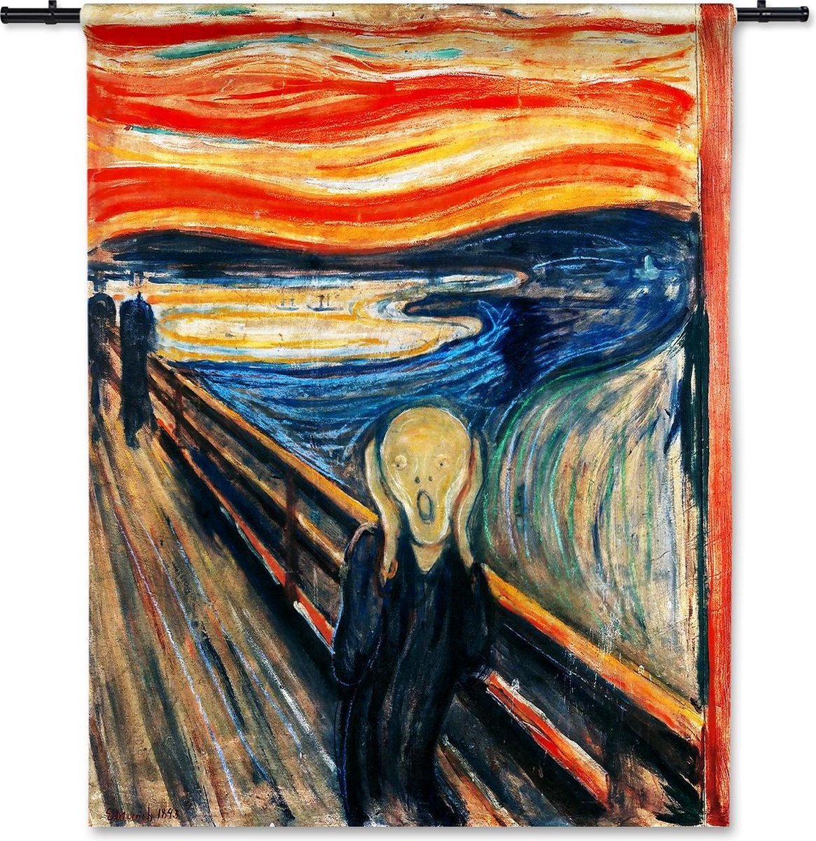 Wandkleed De Schreeuw - Edvard Munch - 90x115 cm | bol