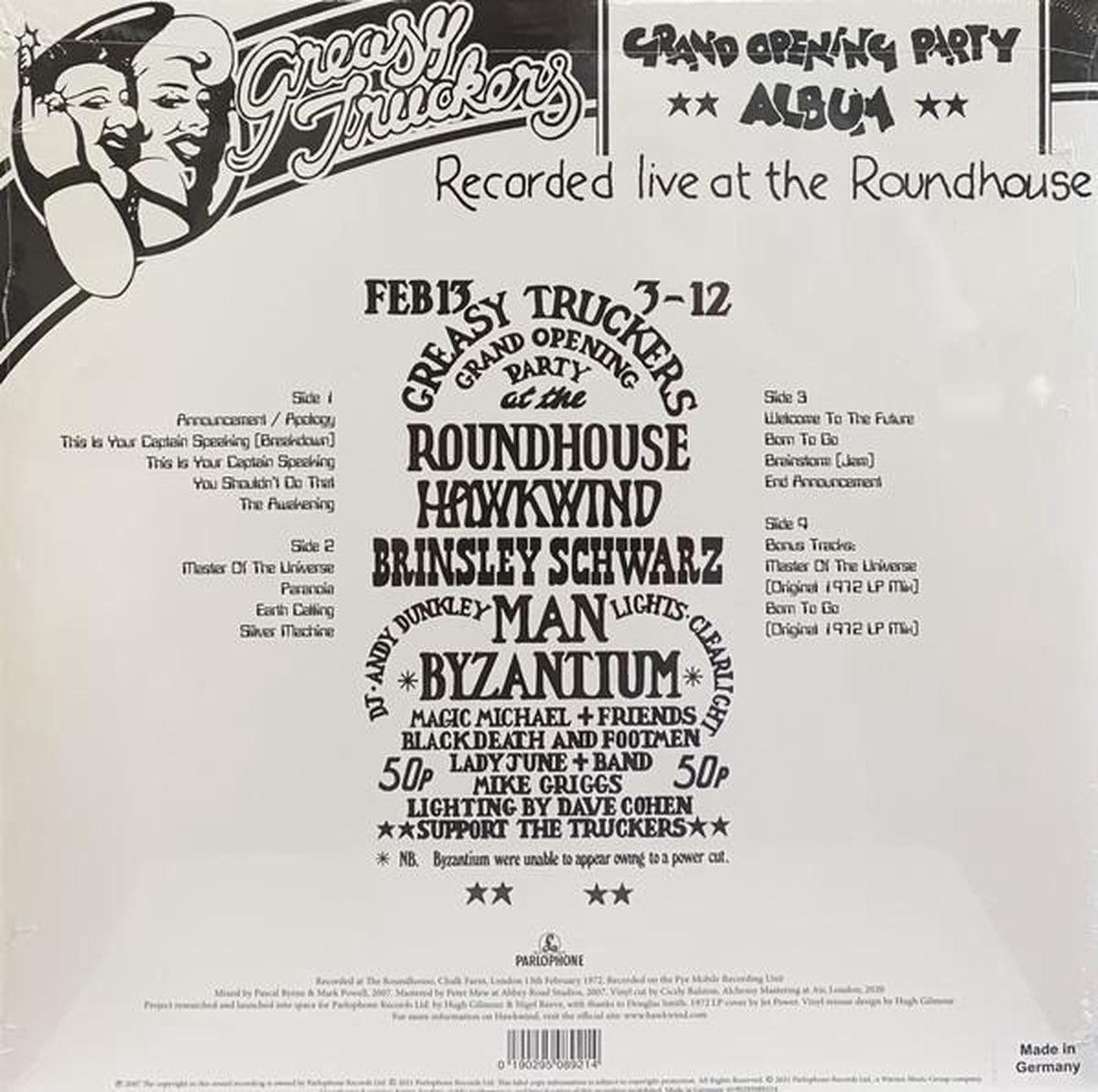 Hawkwind - Greasy Truckers Party (LP), Andy Dunkley | LP (album ...