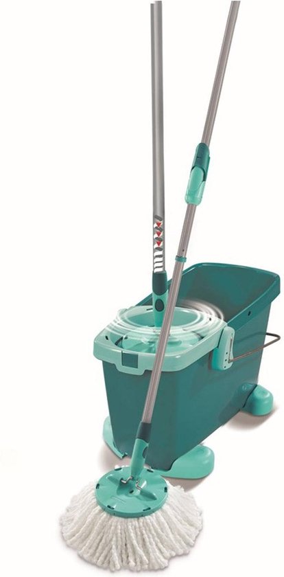 clean twist disc mop compleet systeem met wieltjes (ergo) | bol.com