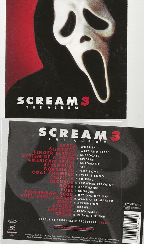Scream 3 [Original Soundtrack], Original Soundtrack | CD (album ...