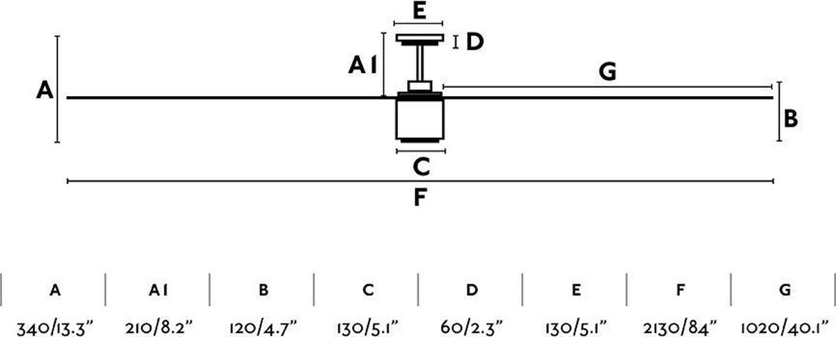Faro ATTOS XL LED White - Plafondventilator - Met Led - Ø2130 mm | bol.com