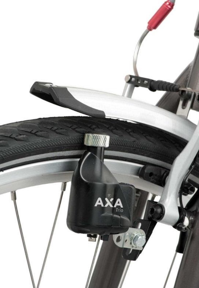 Dynamo Axa Trio links met ijzeren wiel - zwart (op kaart) | bol.com