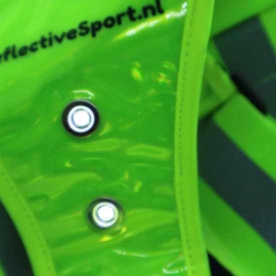 Invincer® - X-Vest hardloop verlichting – Lime Groen ZWART | bol