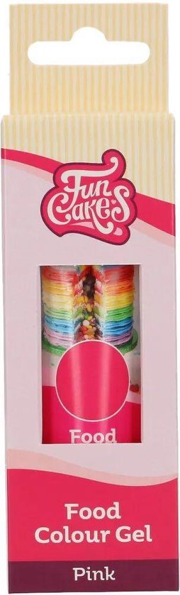 FunCakes - Eetbare Kleurstof Gel - Roze - 30g | bol.com