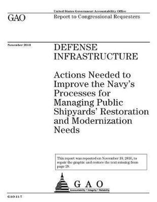 Defense infrastructure: actions needed to improve the Navys processes ...
