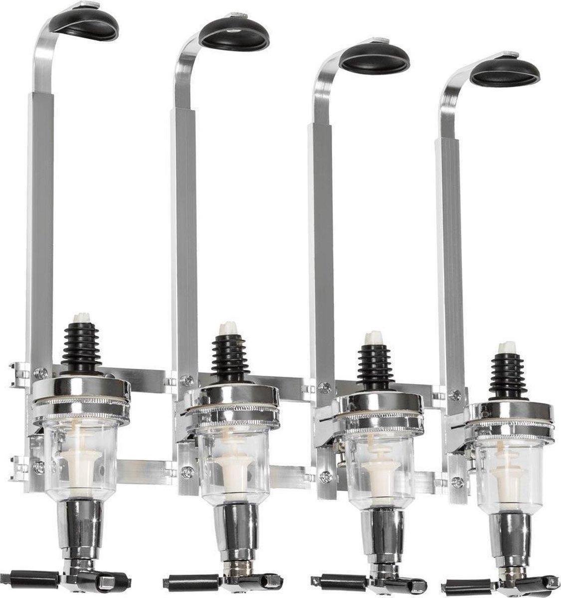 Parya Official - 4-voudige Drankdispenser - Lange Fles Muurdispenser ...