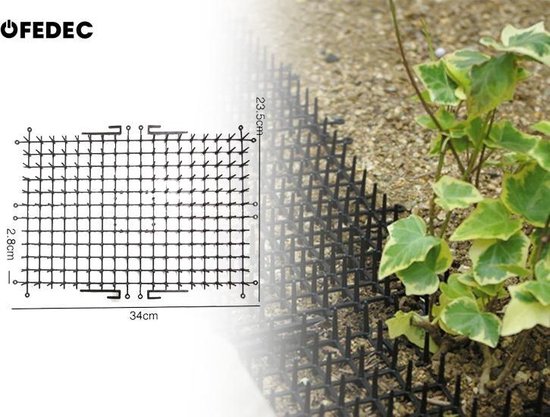 Katten afweer tuinmatten - Set van 4 stuks - 34x24 cm | bol