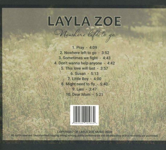 Layla Zoe - Nowhere Left To Go (CD), Layla Zoe | Muziek | bol