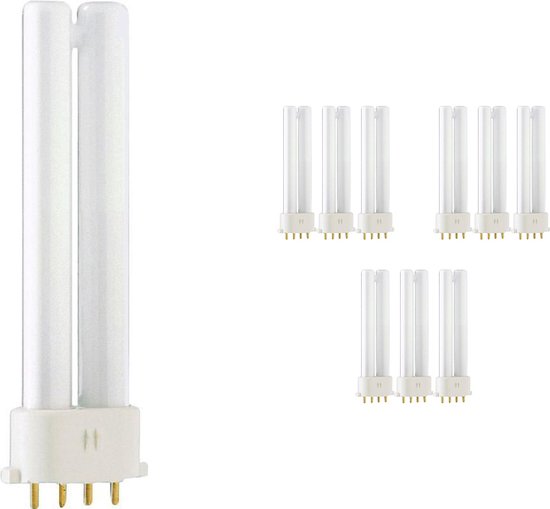 Voordeelpak 10x Philips MASTER PL-S 7W - 840 Koel Wit | 4 Pin. | bol.com